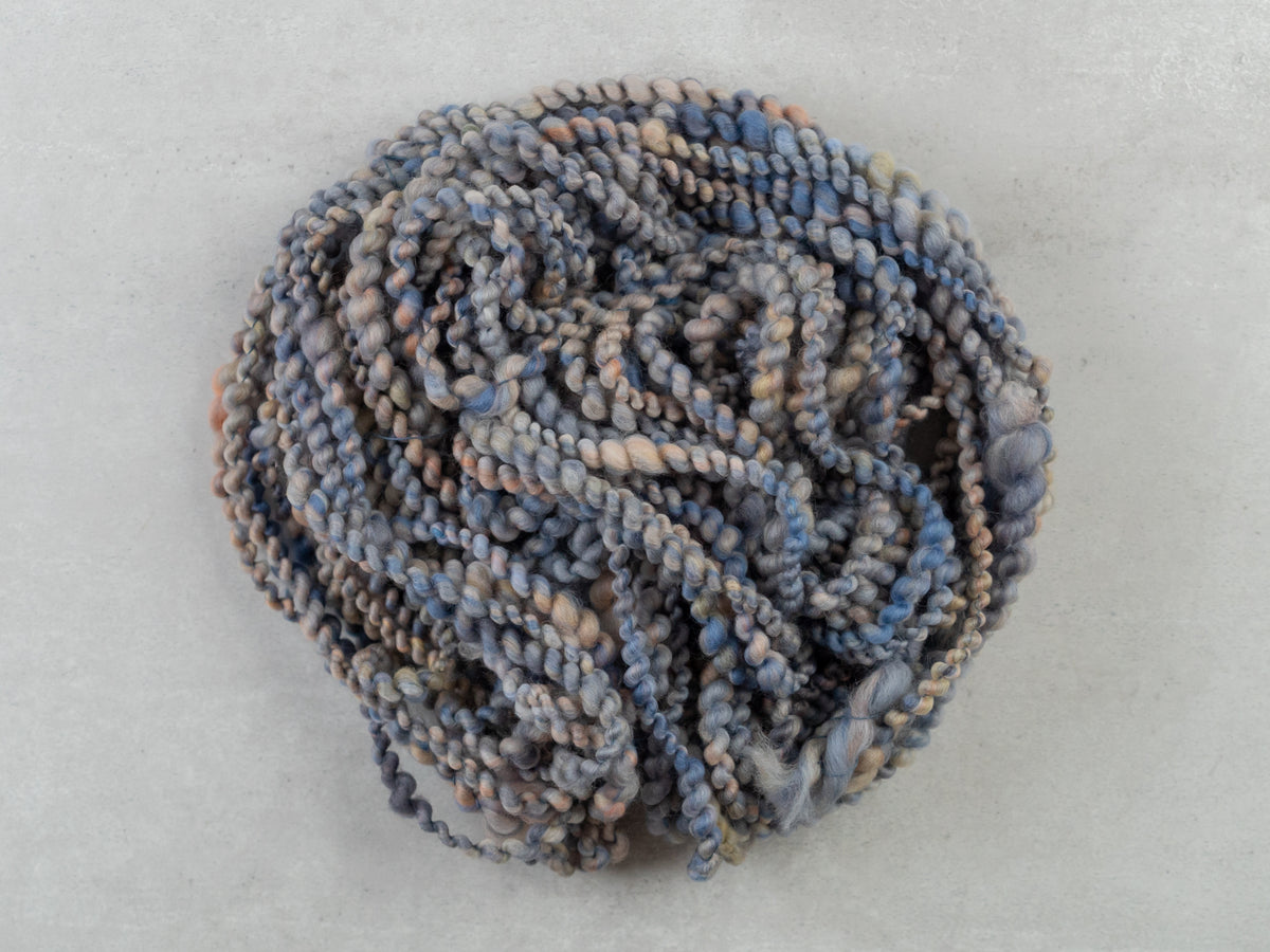 Dusk Handspun Art Yarn 30yds – Spruce & Linen