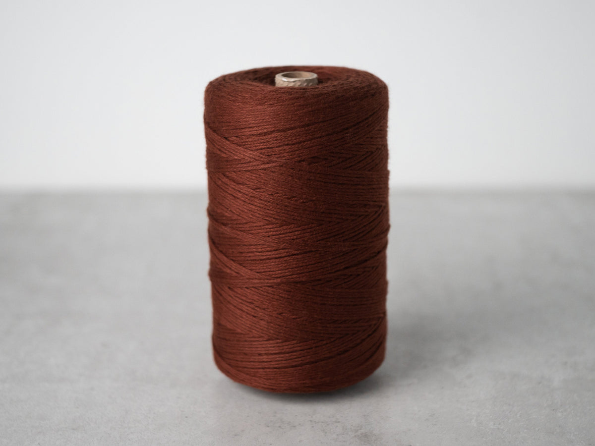 8/8 Rust Brown Warp String – Spruce & Linen